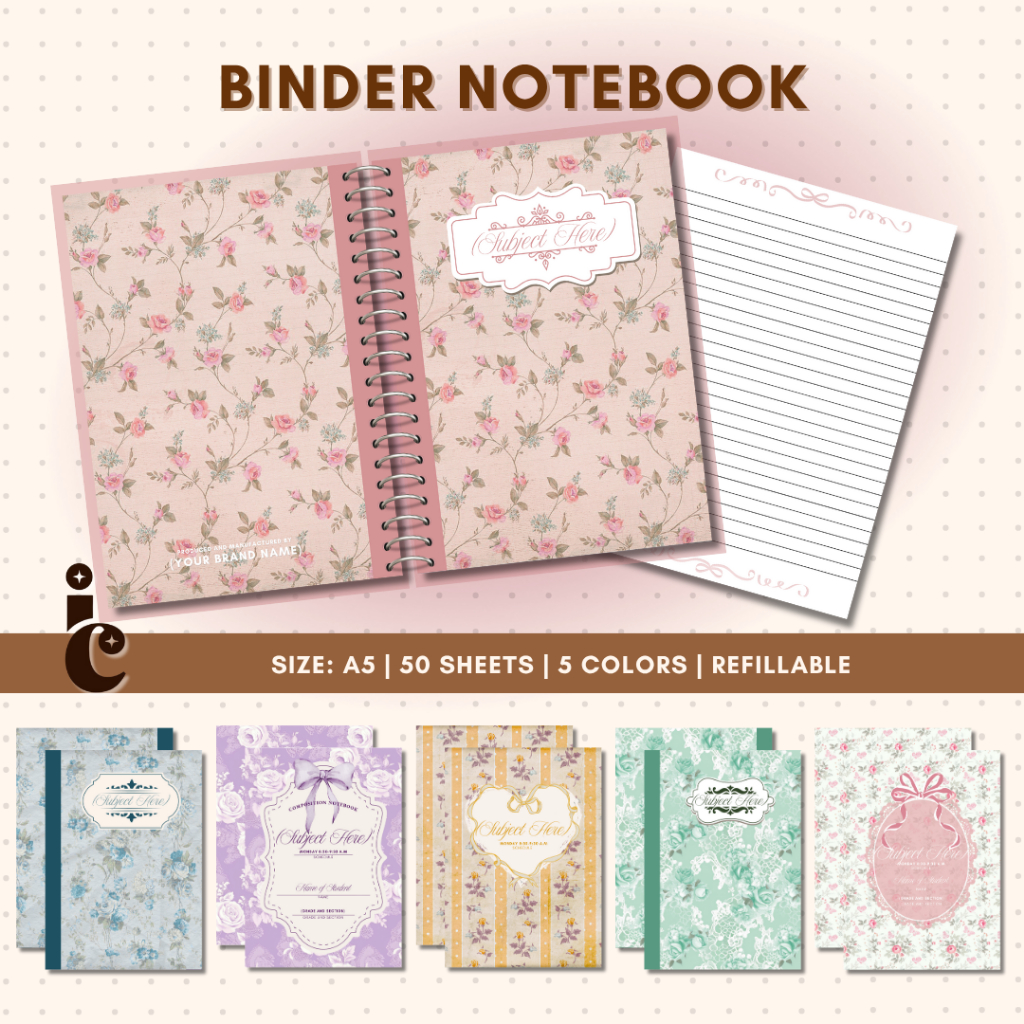 Coquette Refillable Binder Notebook | A5 Notebook | Shopee Philippines