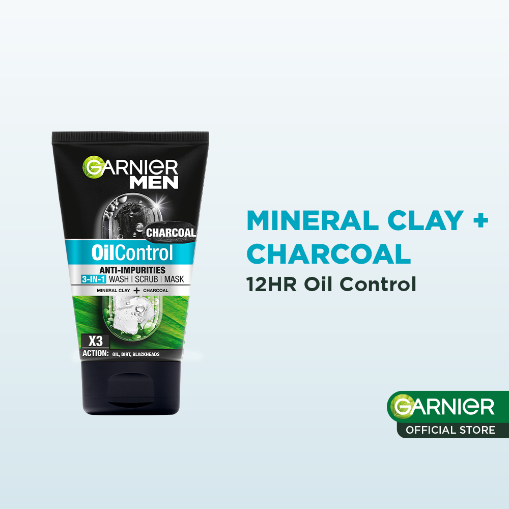 NEW Garnier Men Oil Control Anti-Shine Cooling Foam Cleanser (50ml ...