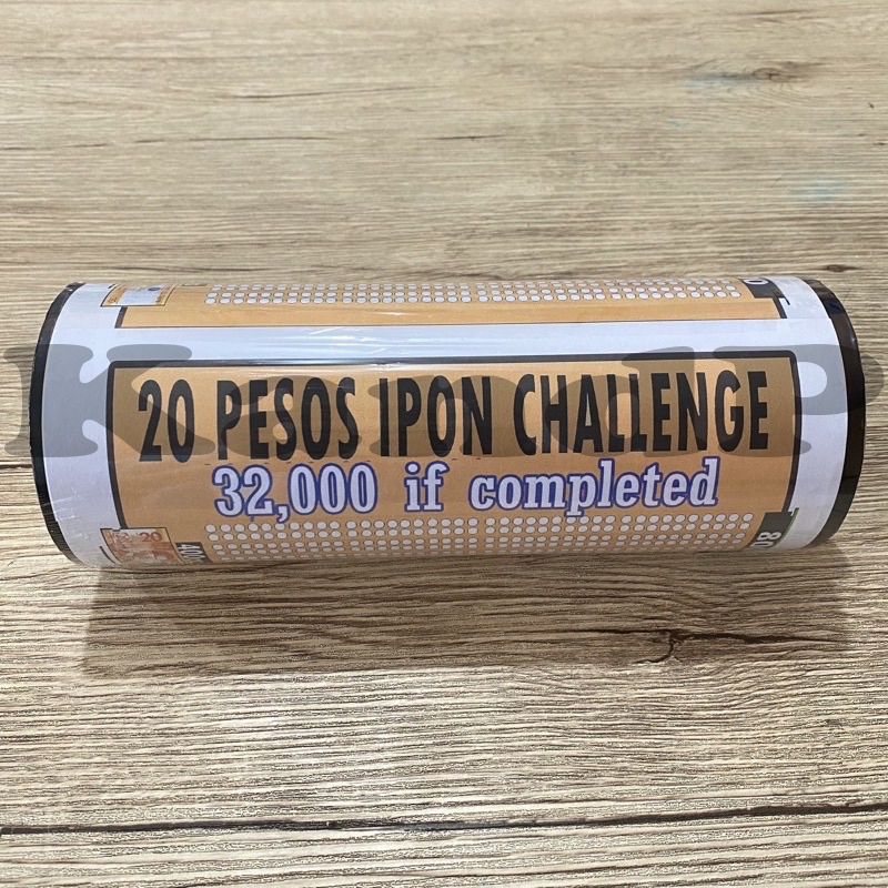 20 Pesos Bill Ipon Challenge Alkansya 32,000 if completed 9 inches ...