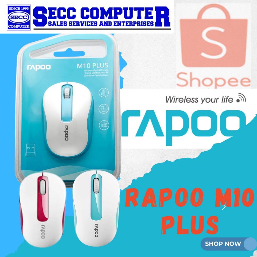 RAPOO M10 PLUS WIRELESS MOUSE | Shopee Philippines