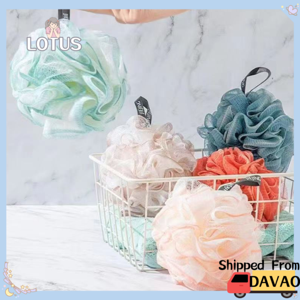 LOTUS Bath Ball Bath Flower Cute Bath Rub Back Foaming Bath (DAVAO ...