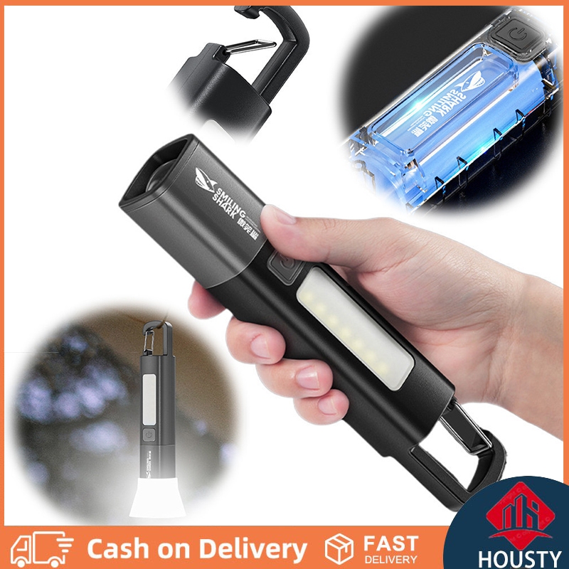 Lighting Strong Light Flashlight Hanging Light Telescopic Focusing USB ...