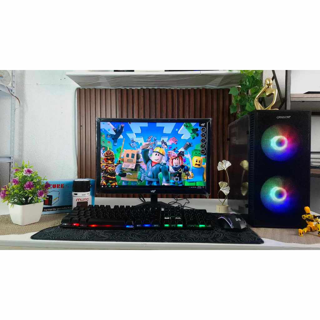 BRANDNEW GAMING COMPUTER SET AMD RYZEN 5 4655G 8GB DDR4 256GB SSD WITH ...