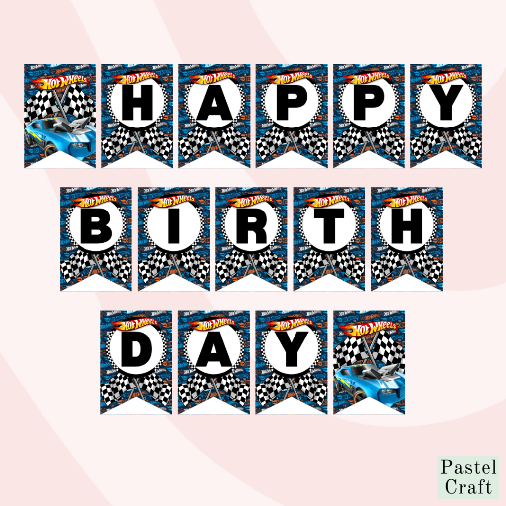 Hot Wheels Customized Banner (Message us before you order. Price is per ...