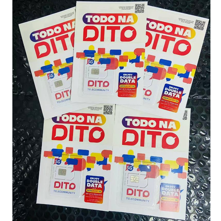 DITO SIM CARD 5G Network WITH 5gb Up 7gb 10Gb FREE+ 100Mins CALLTOALL ...
