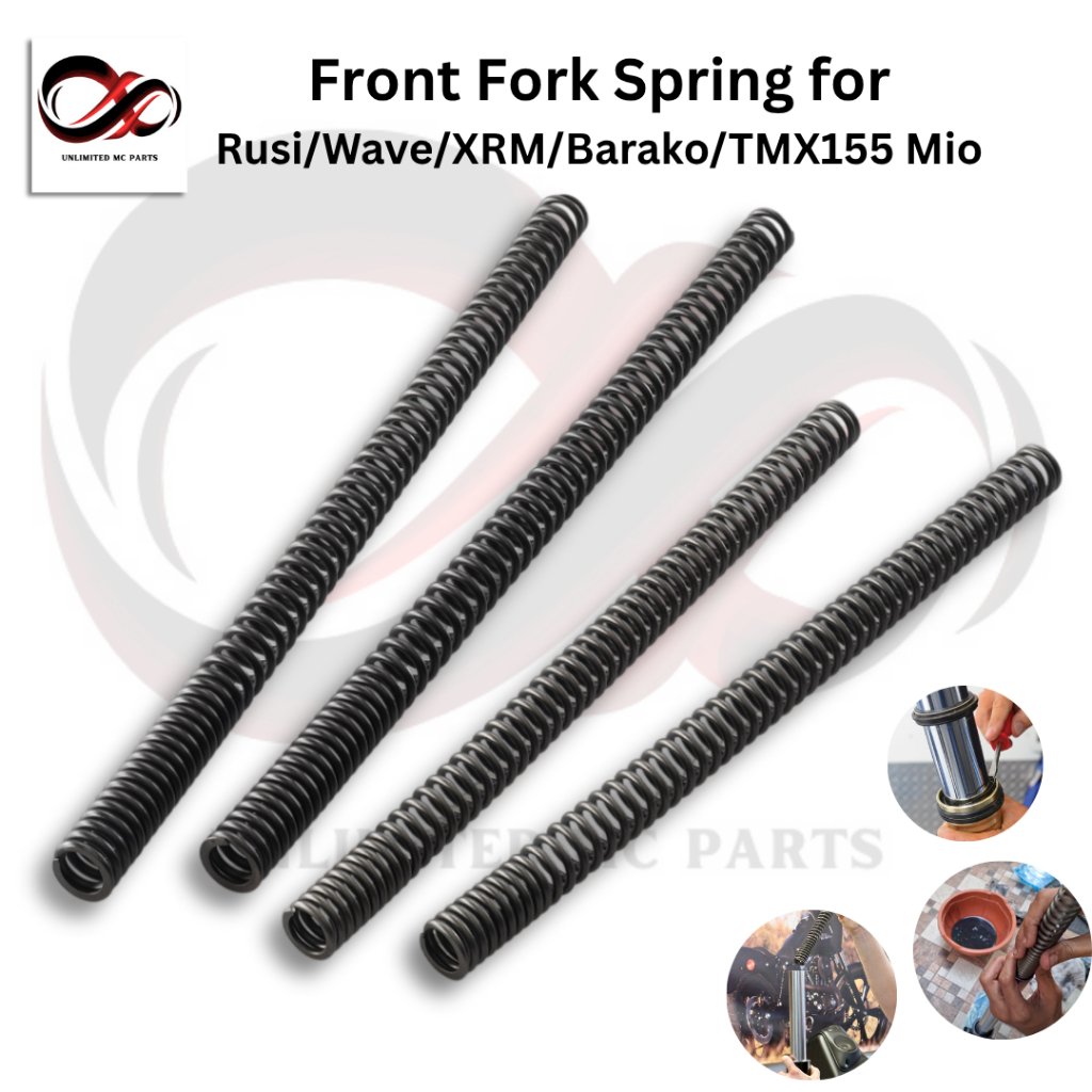 Front Fork Spring for Rusi/Wave/XRM/Barako/TMX155/Mio | Shopee Philippines