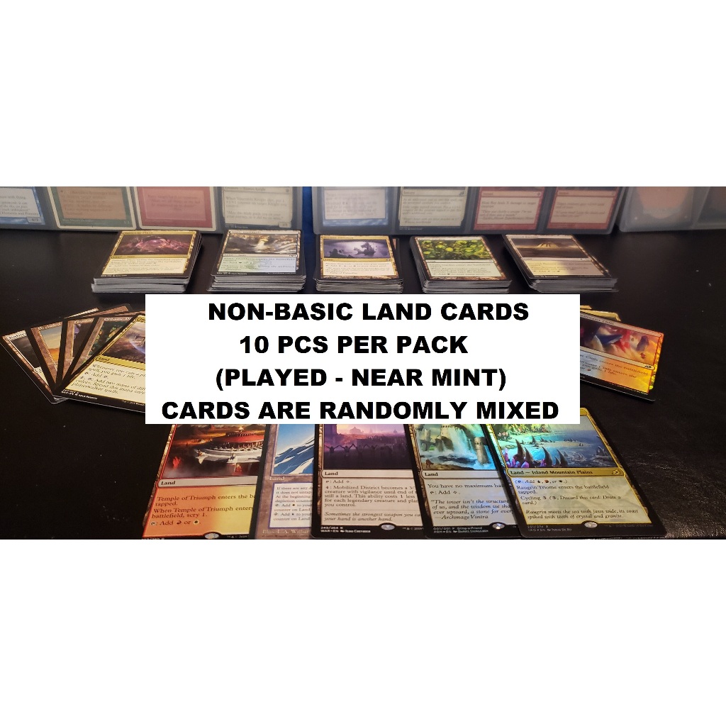 MTG Non-Basic Land Cards 10pcs Pack – Original Magic Cards | Random Mix ...