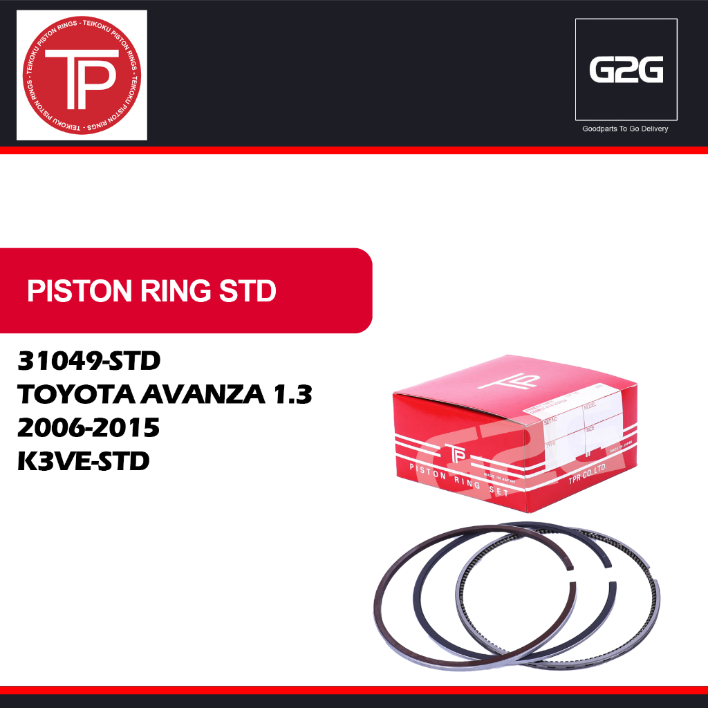 Piston Ring STD TP 31049-TOYOTA AVANZA 1.3 2006-2015 | Shopee Philippines