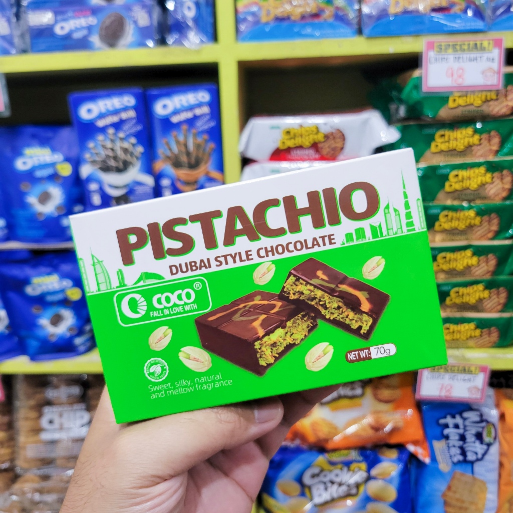 [BUY 1 TAKE 1] COCO Pistachio Dubai Style Chocolate Bars 70g | Shopee ...