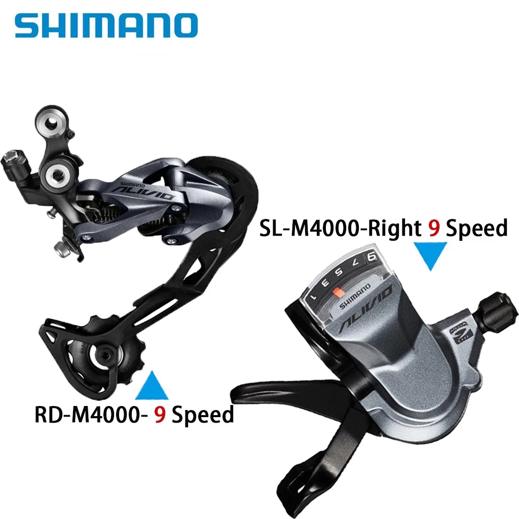 Shimano alivio m4000 rd 9 speed shifter groupset 9 speed rear ...