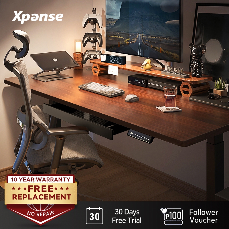 Xpanse Electric Computer Table Adjustable Table Standing Office Desk ...