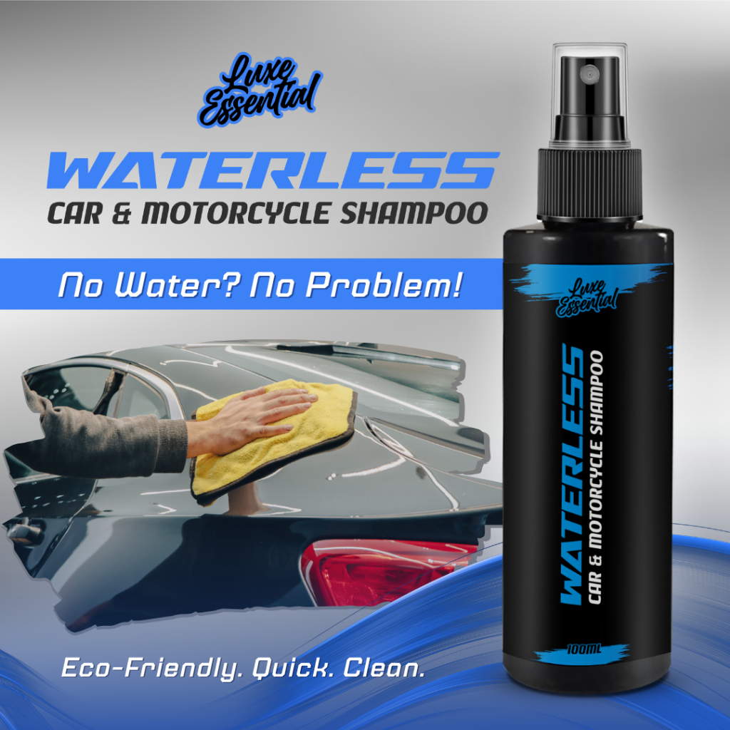 Waterless Car & Motor Shampoo by Luxe Essential – Easy Clean | Shopee ...