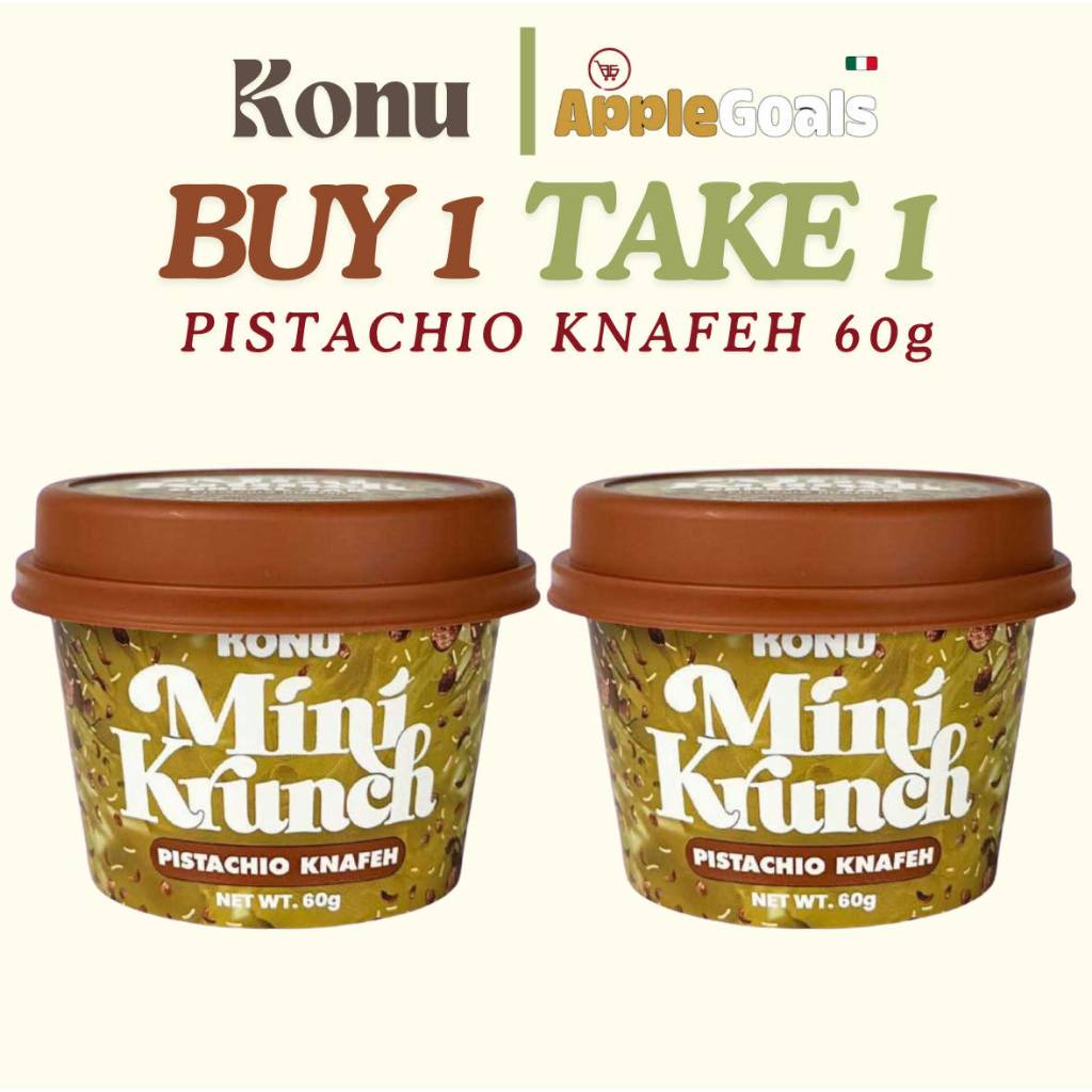 BUY 1 TAKE 1 KONU "PISTACHIO KNAFEH 60GRAMS" Konu Mini Krunch Snacks On ...