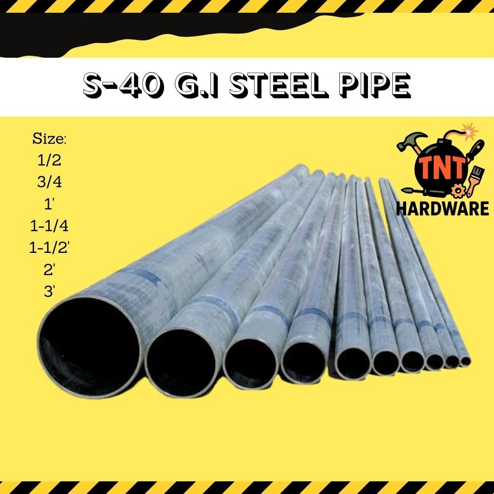 Eagle GI Pipe S-40 No thread Eagle TYS 1/2'' to 1'' | Shopee Philippines