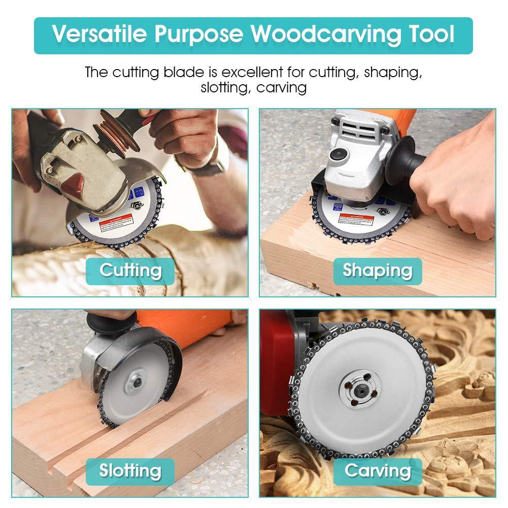 4Inch Grinder Wood Carving Chain Saw disc Grinder Cutting Shaping Blade ...