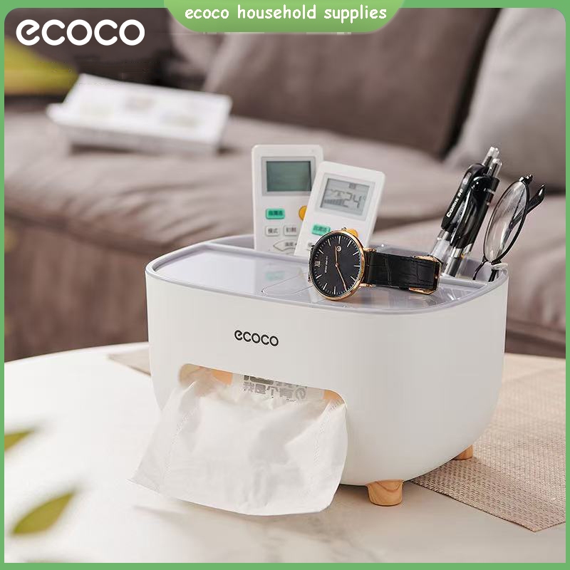 Ecoco Tissue Holder with Phone Holder for Table Tissue Box 3 Colors ...