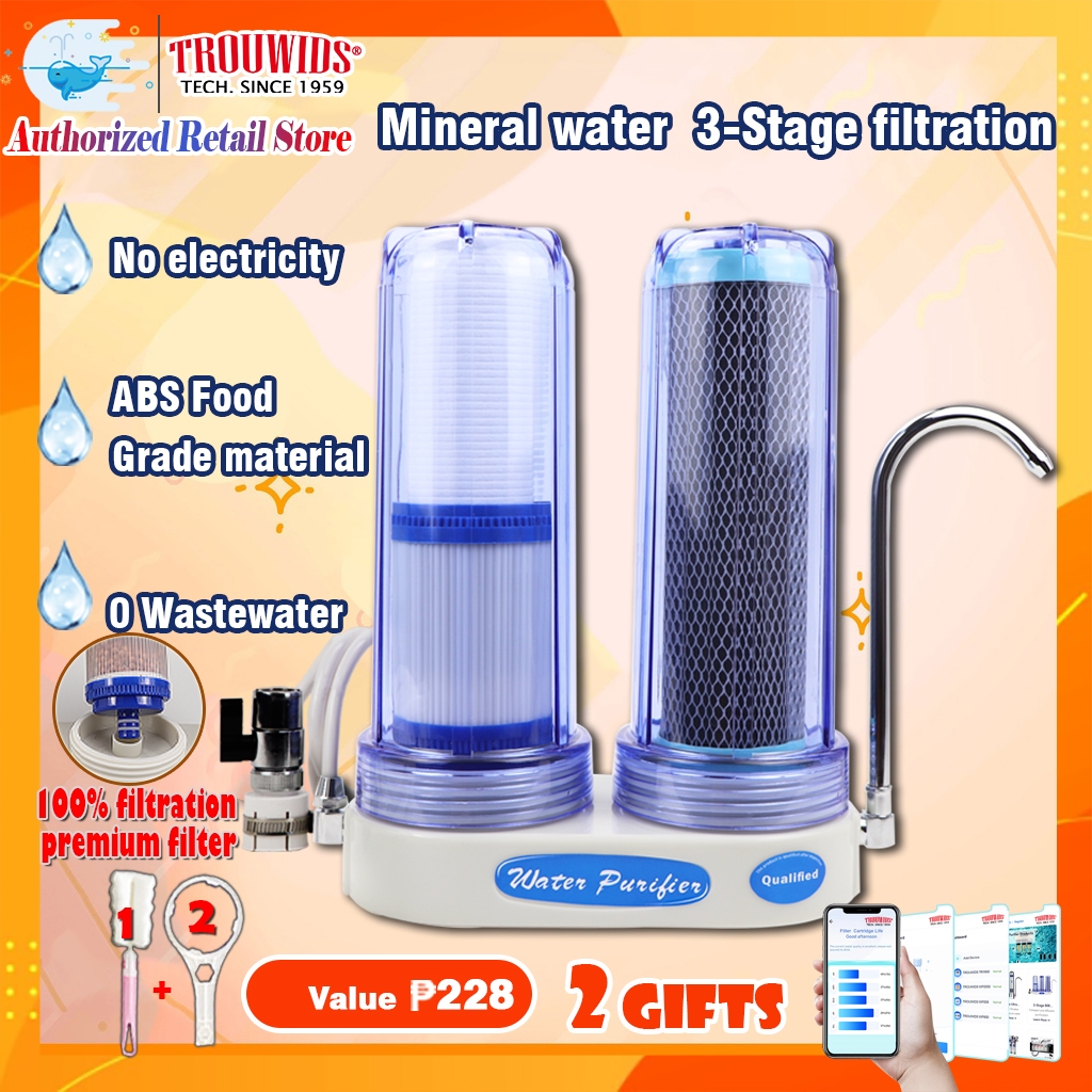 Authentic 8 in 1 Alkaline Water Purifier Filter Complete Set | Shopee ...