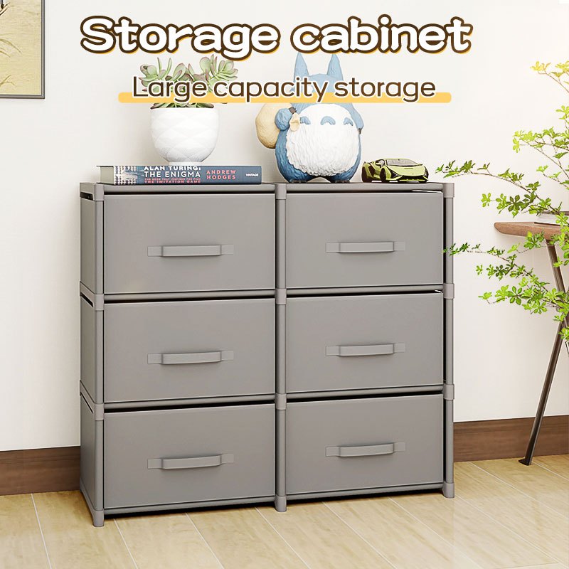 3/4/6/9 Tier Storage Drawer Cabinet Unit-Minimalist Grocery Cabinet ...