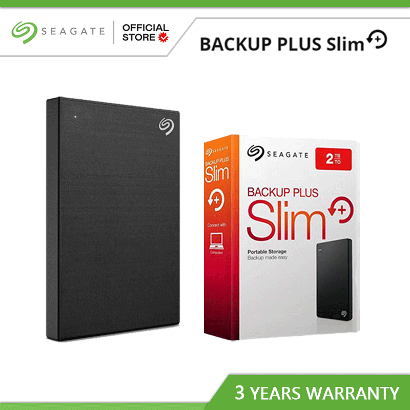 Seagate Plus Slim （new）1TB 2TB External Hard Drive For Mac and Windows Portable USB 3.0 External ...