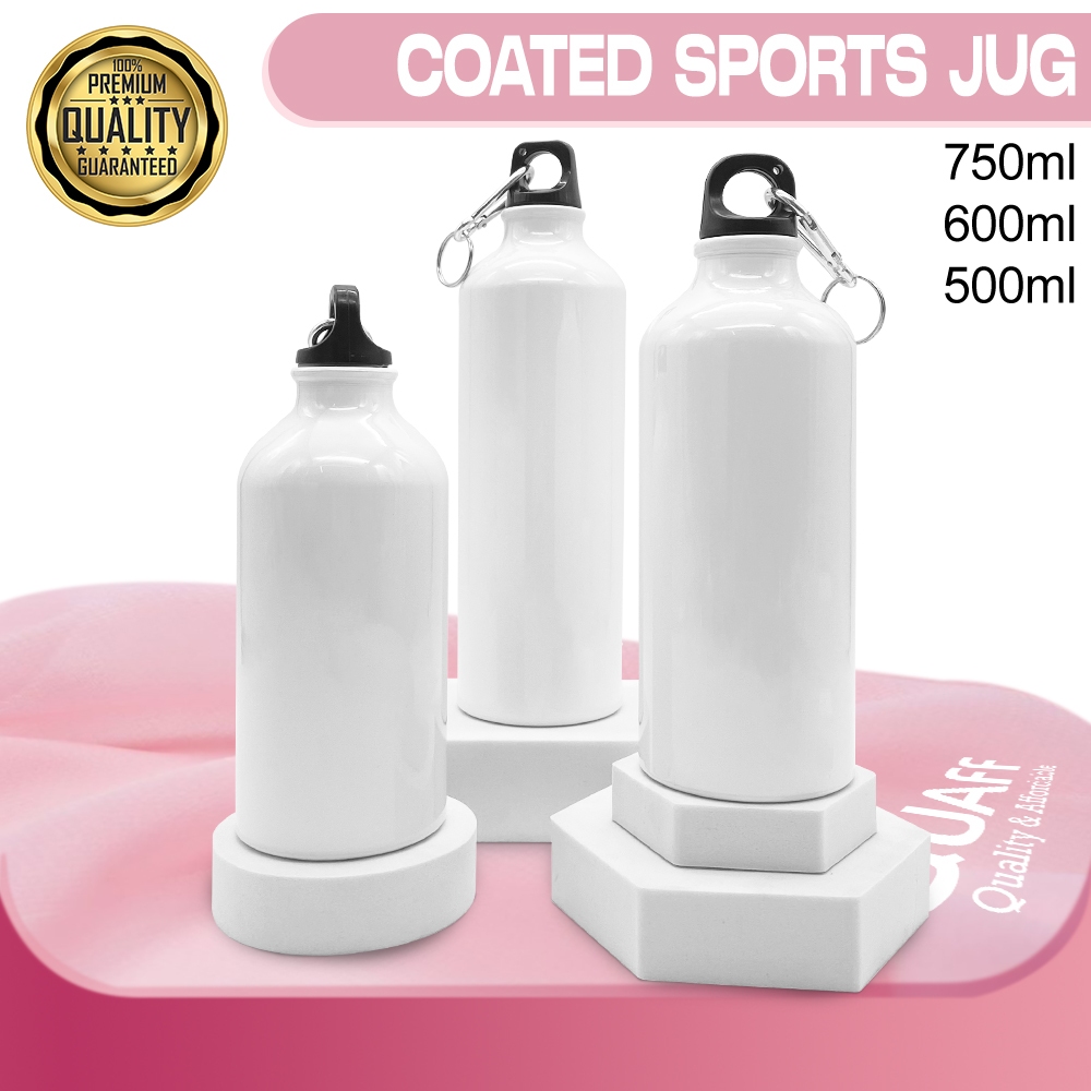 QUAFF Sublimation Coated Printable Sports Jug White 750ml | 600ml ...