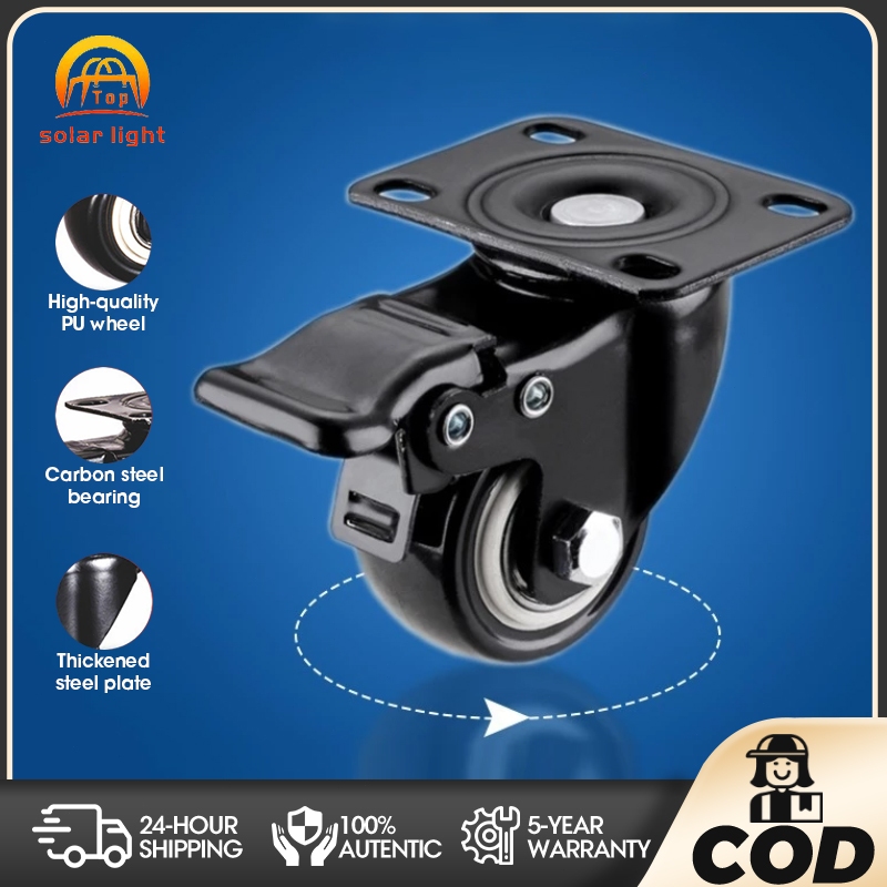 4pcs Caster Wheels 360 Degrees Swivel Heavy-duty Universal Wheels With ...