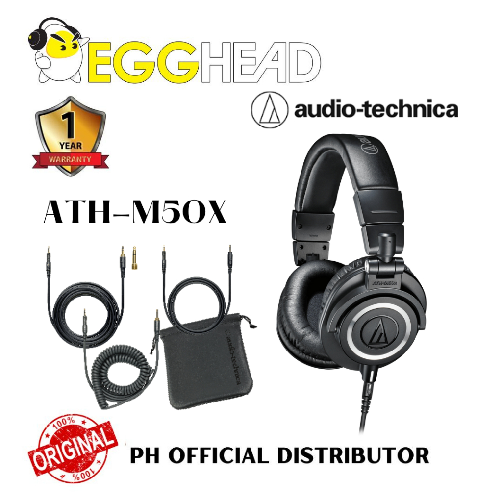 Audio-Technica ATH-M50x - Professional Monitor Headphones | Shopee Philippines