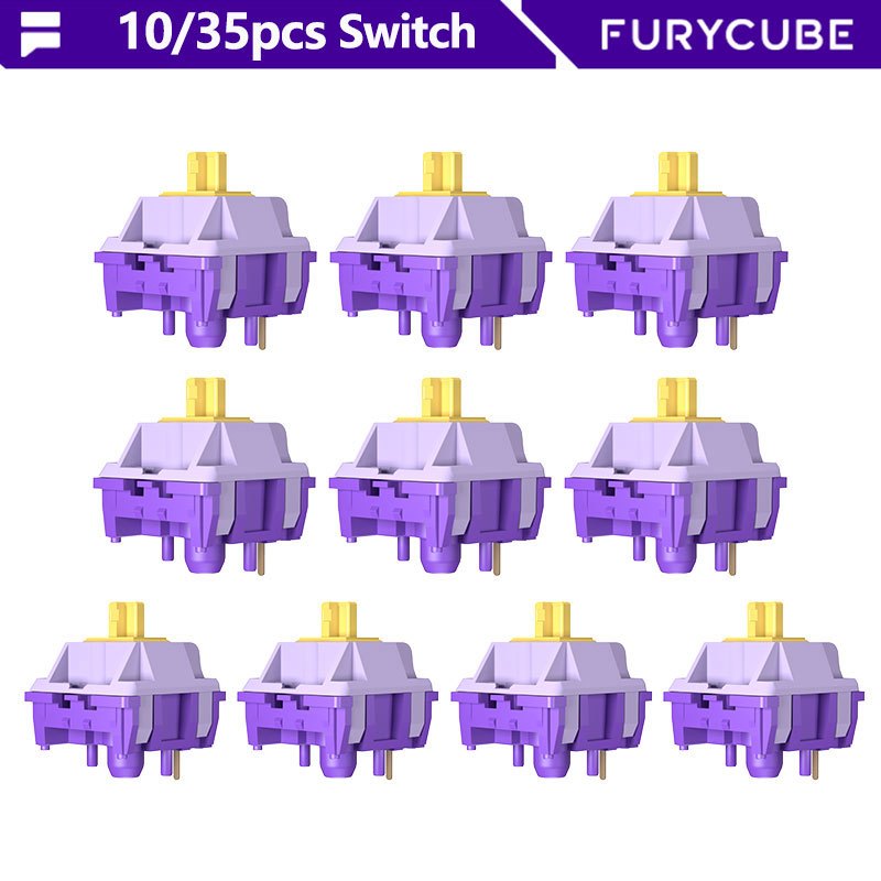 HMX Linear Grape Switch for Mechanical Keyboard Gaming 10pcs Switch F75 ...