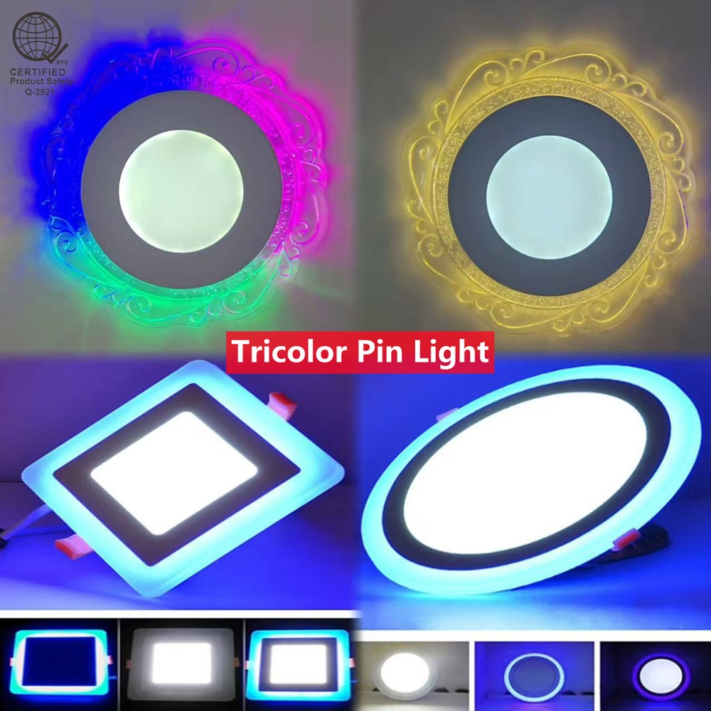 100% Original Tricolor LED Pin light for Ceiling 9W Downlight for ...