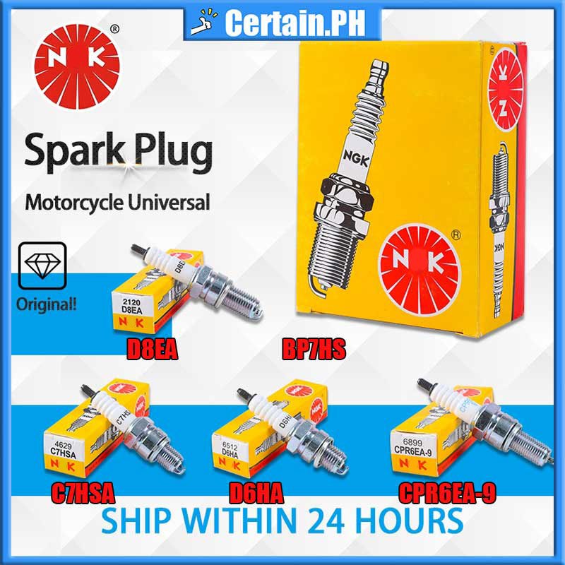 Spark Plug for Motorcycles Auto C7HSA D8EA BP6HS BP7HS D6HA | Shopee ...