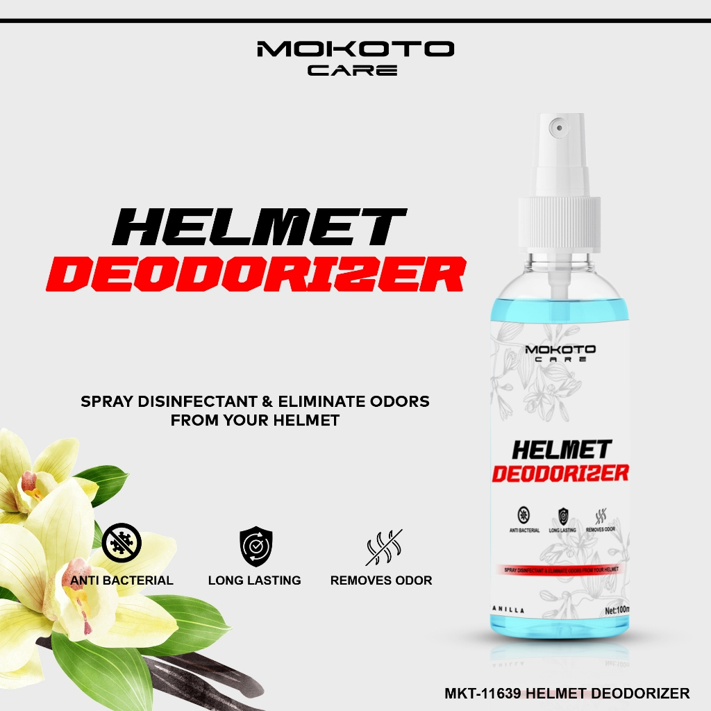 MOKOTO HELMET DEODORIZER SPRAY 100ML VANILLA SCENT MKT-11639 ODOR ...