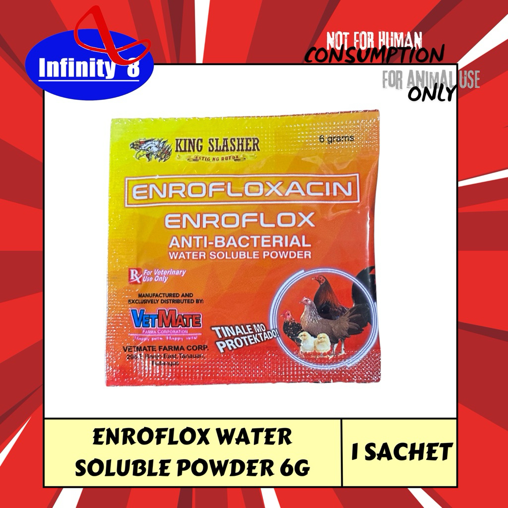 ENROFLOXACIN ENROFLOX POWDER 5G/SACHET | Shopee Philippines