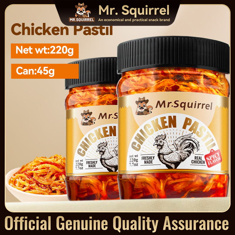Mr.Squirrel 220g Spicy Chicken Pastil Halal Food Pastil Ready-To-Eat ...