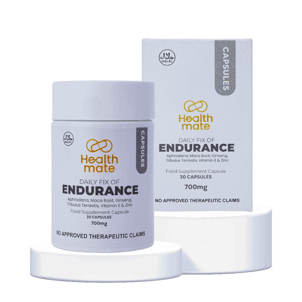 Healthmate ENDURANCE 30&60Capsules - Aphrodana Maca Root Ginseng Tribulus Terrestis Vitamin E ...