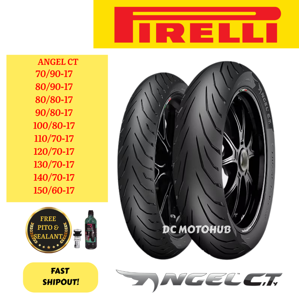 Pirelli Angel CiTy Tubeless Tires 17s with Free Pito and Sealant ...