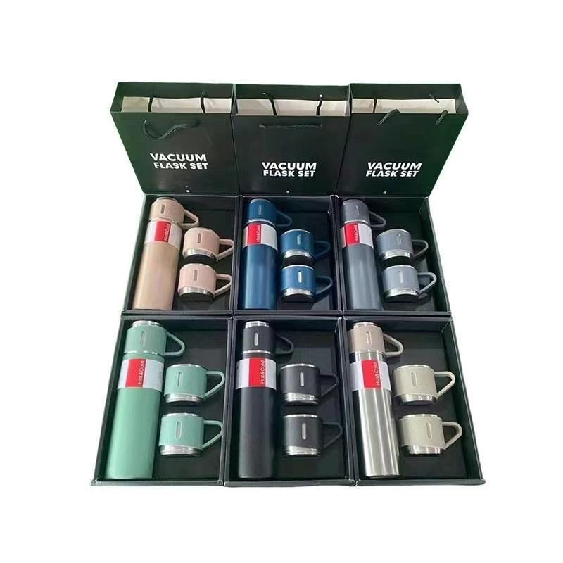 WXD Vacuum Thermos Flask set cup Top Grade Stainless Steel Gift Modern ...