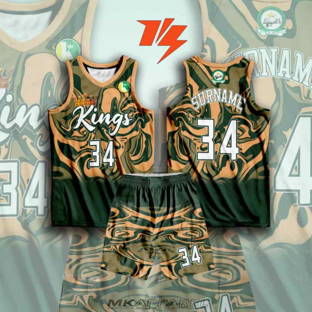 MKJU-6 Jersey Full Sublimation and Customizable Name, Team Name, Logo ...