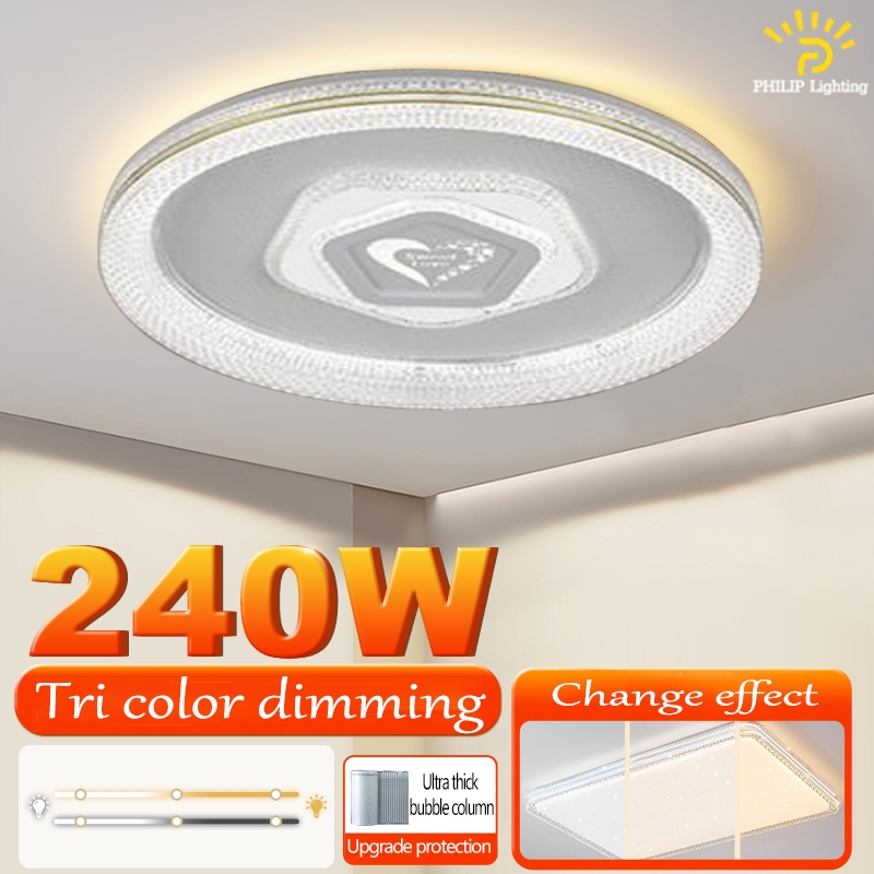 Ceiling Lamp Tri color Light LED Fullysealed ceiling light 2025NEW Lamp ...