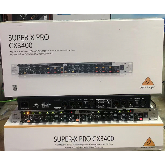 Crossover Behringer SUPER-X PRO CX3400 V2 2-Way/3-Way/Mono 4-Way ...