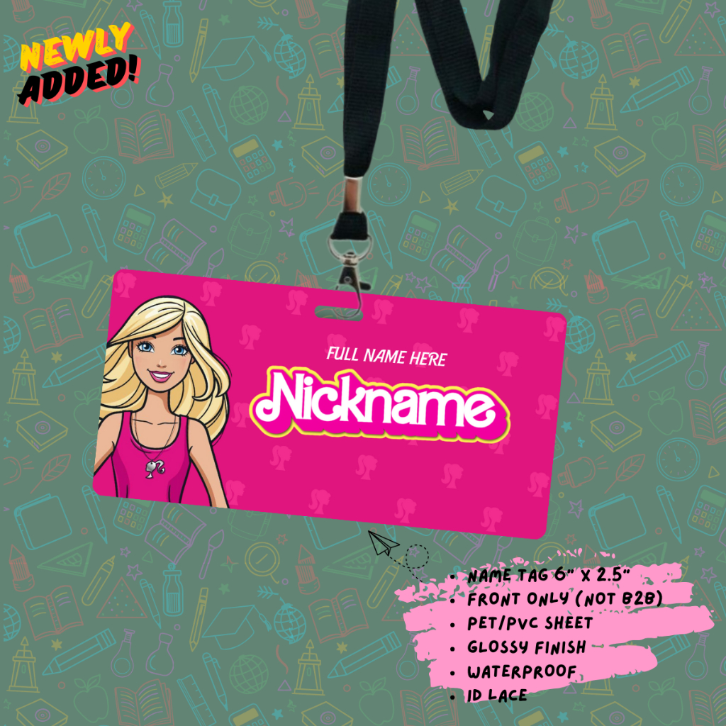 Customized PVC Name Tag for Kids_GIRLS | Shopee Philippines