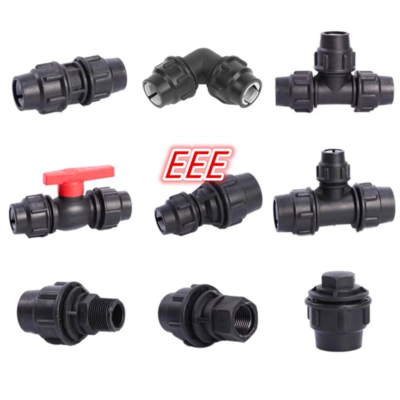 PE Fittings PE Compression Fittings for PE and PVC Pipes (1/2" , 3/4 ...