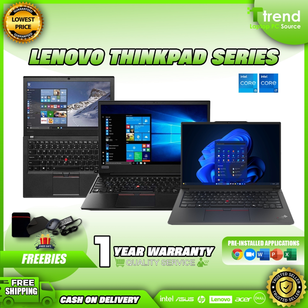 LENOVO THINKPAD SERIES 14" INTEL Notebook Laptop Computer Dual Core i7 ...