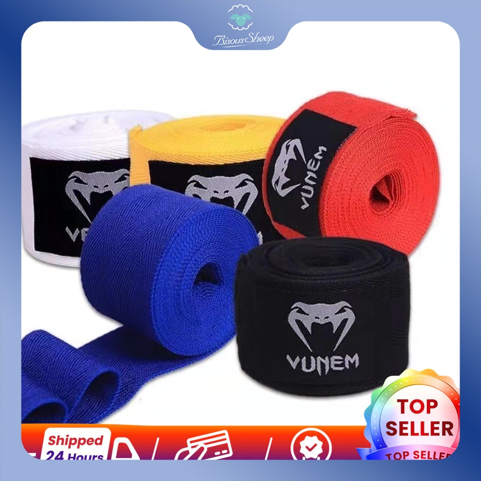 3M/5M Boxing Hand Wraps 2pcs (pair) Kontact Elastic Muay Thai Wrap ...