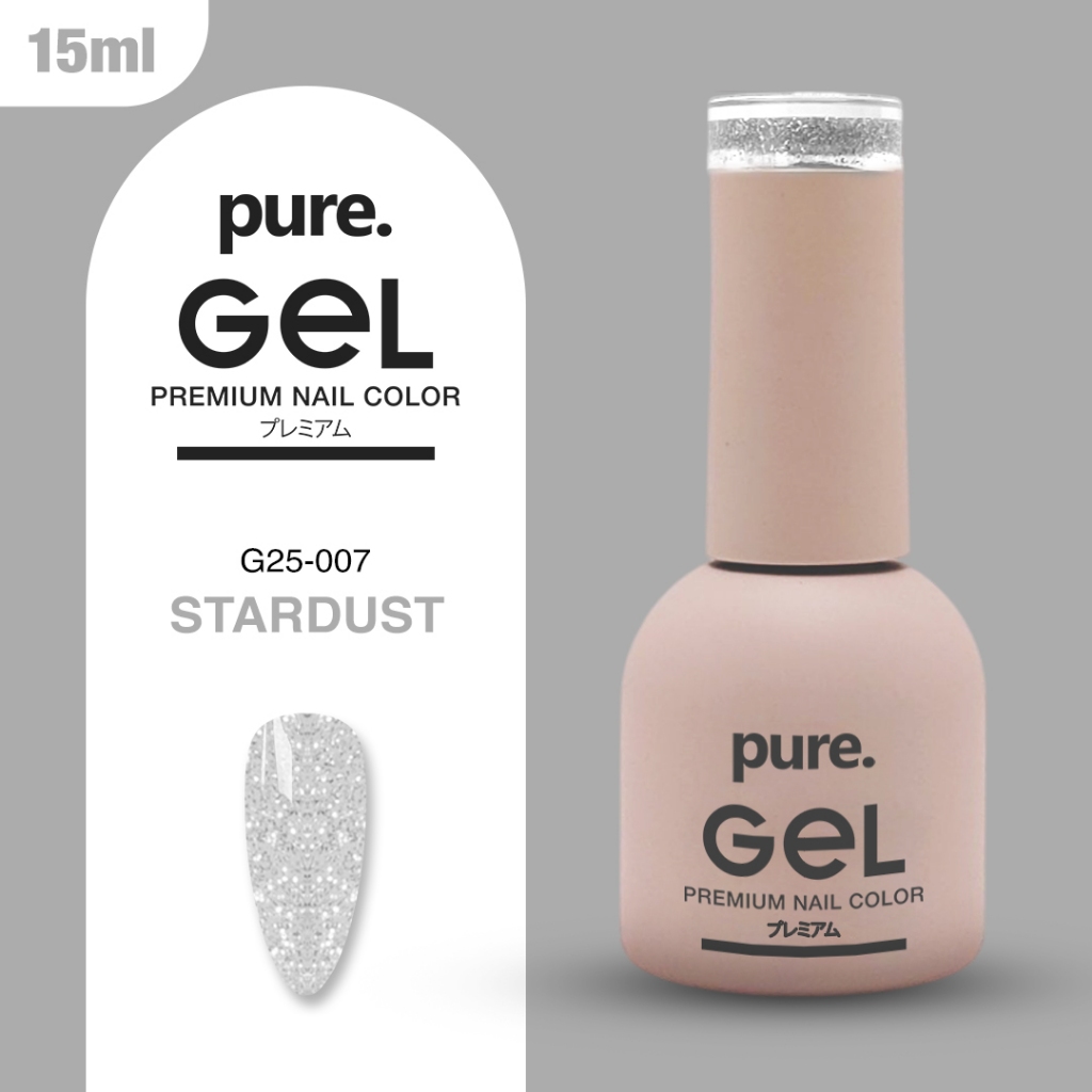Pure. Gel Premium Nail Color Stardust 15ml - Purebeauty Store | Shopee ...