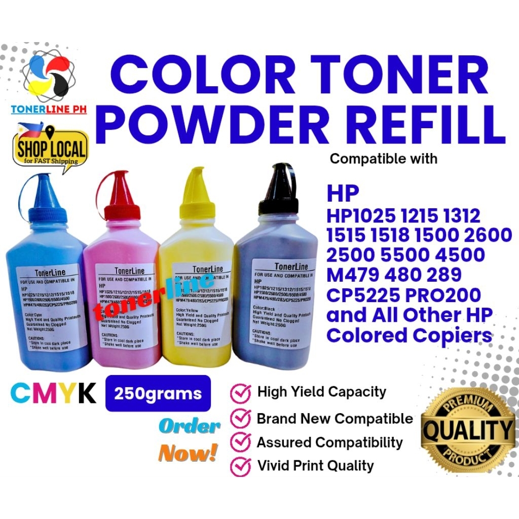 Universal Color HP Toner Powder For Use and Compatible with HP Color ...