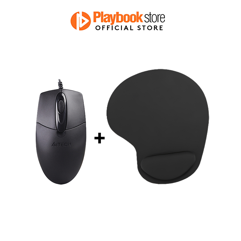 A4Tech OP-720 USB Mouse & Basic Mouse Pad Bundle Package | Shopee ...
