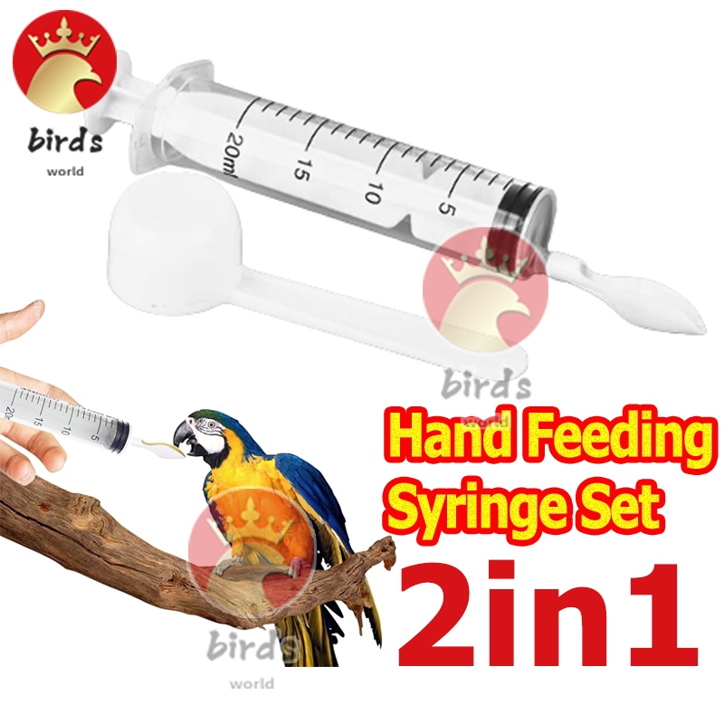 Parrot Handfeeding syringe for baby bird Feeding syringe kit with ...