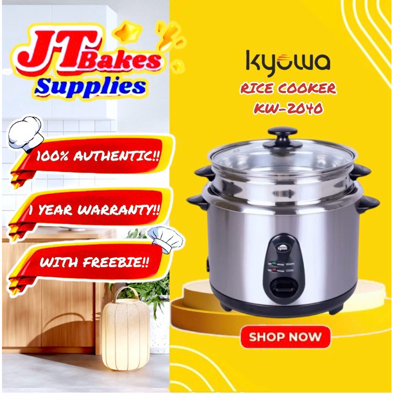 New Kyowa Rice Cooker 1.8 Liters kw-2040 10 cups with Freebie | Shopee ...