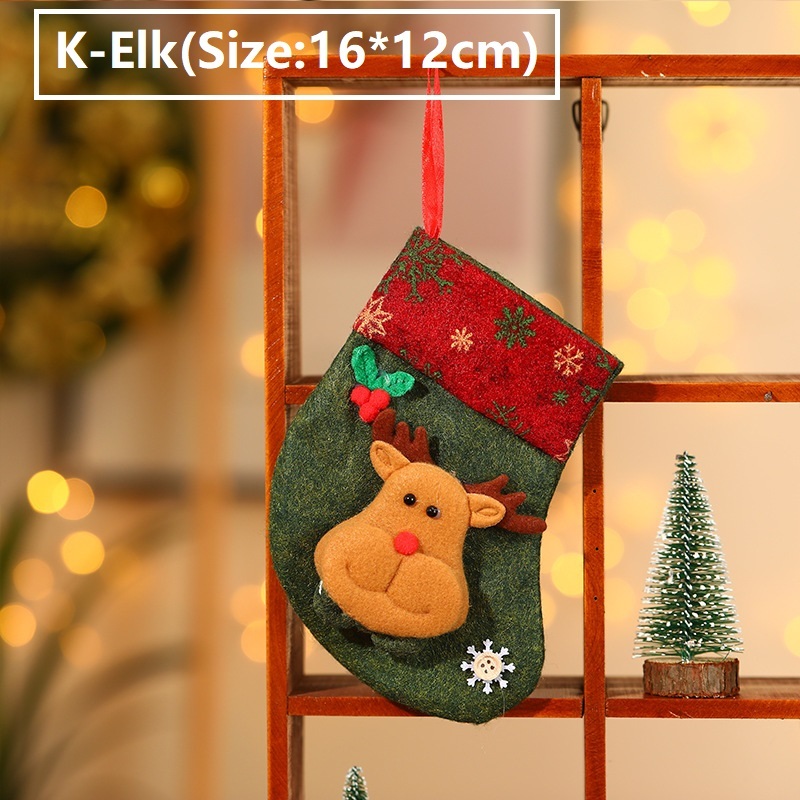 New Year Christmas Stocking Sack Xmas Gift Candy Bag Christmas ...