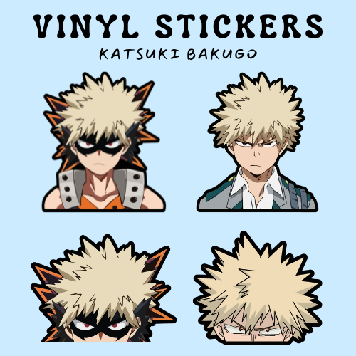Katsuki Bakugo Sticker | My Hero Academia | Waterproof Stickers ...