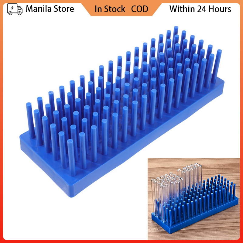 Test Tube Rack Laboratory Plastic Test Tube Drying Stand Drain Holder ...
